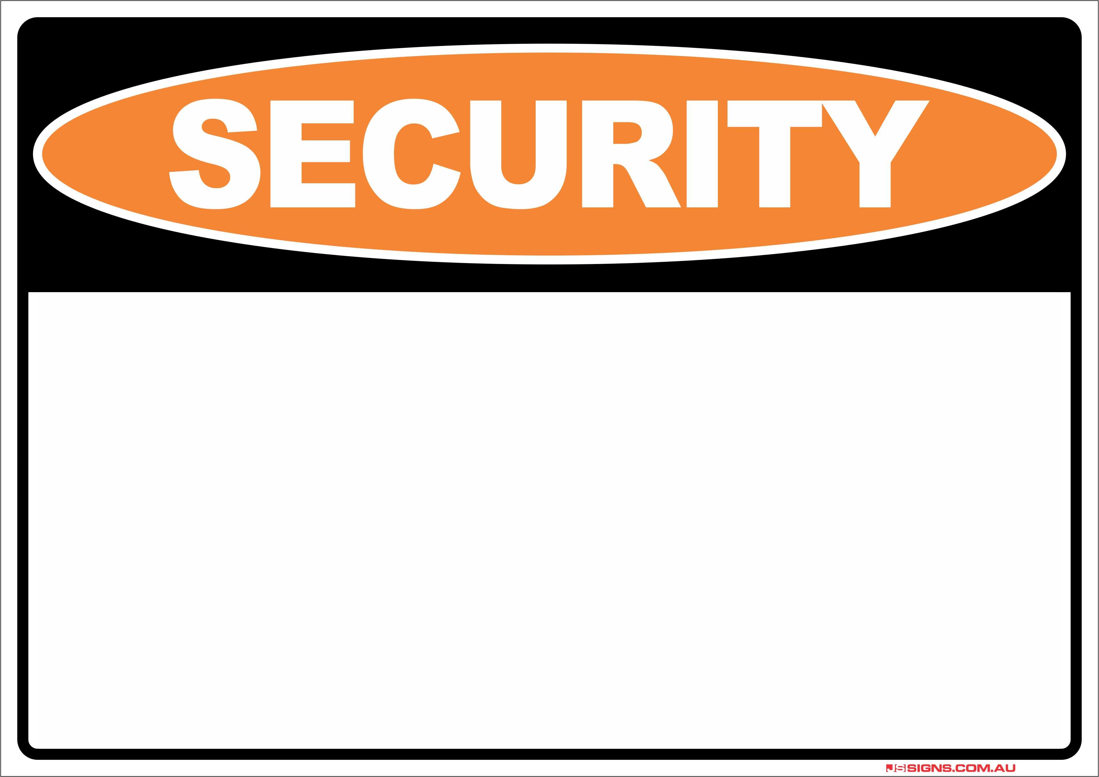 Security Signs – JS Signs
