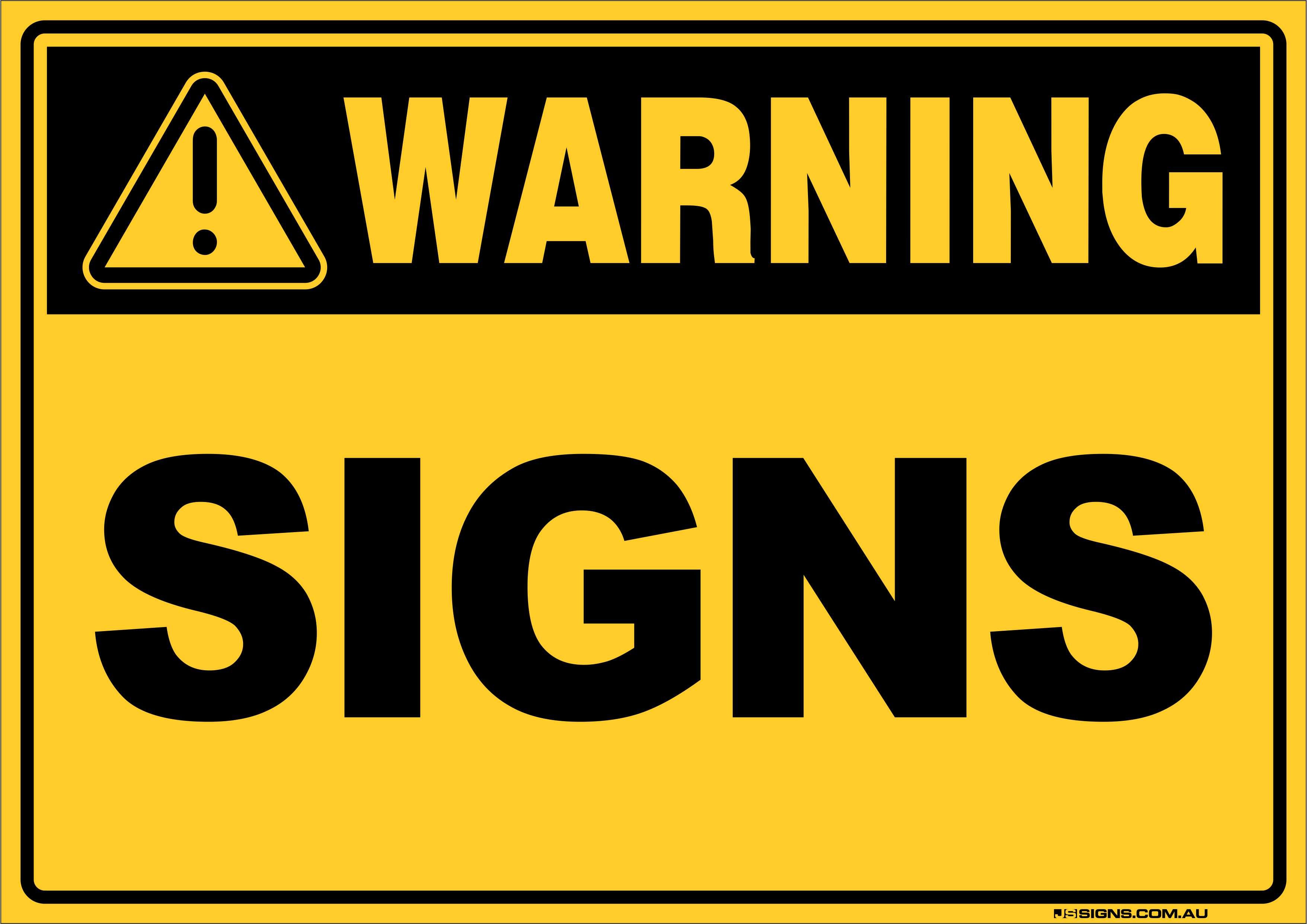 Warning Signs – JS Signs