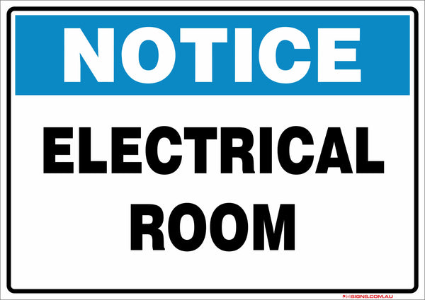 Notice Electrical Room – JS Signs