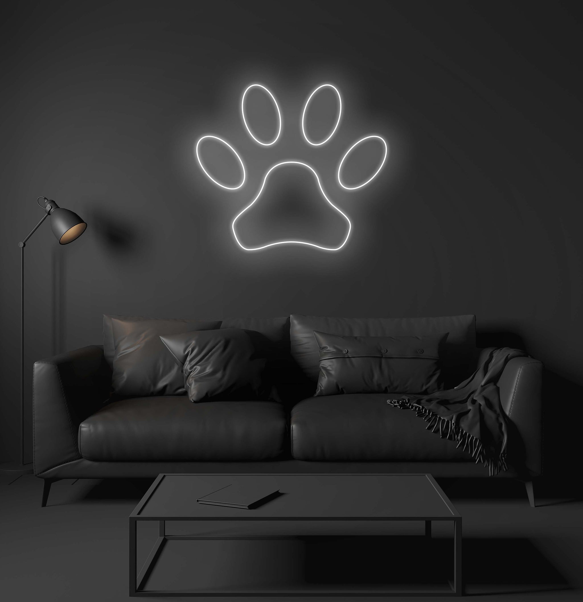 Dog Paw Print LED Neon Sign – JS Signs