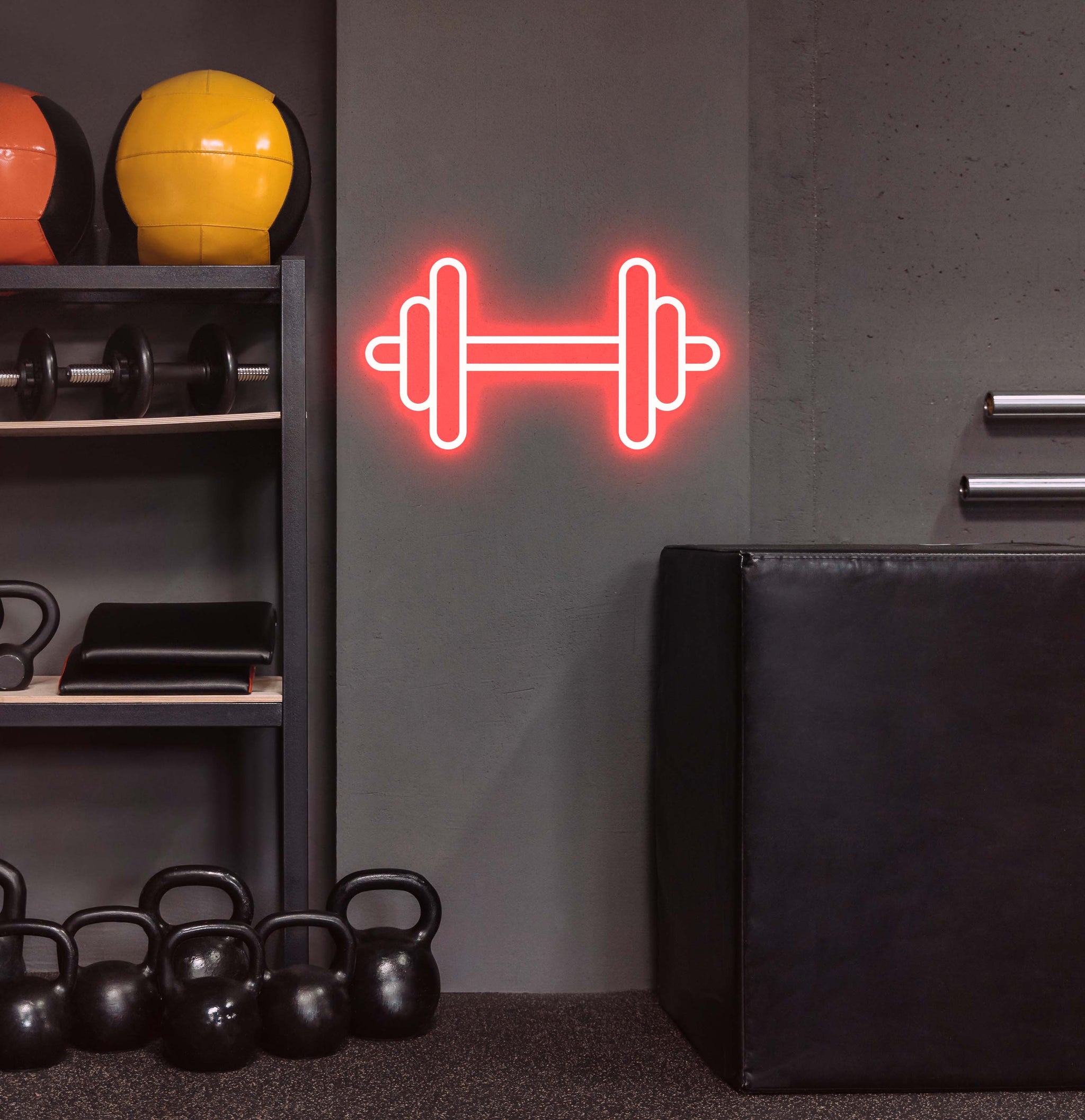 Dumbbell LED Neon Sign – JS Signs
