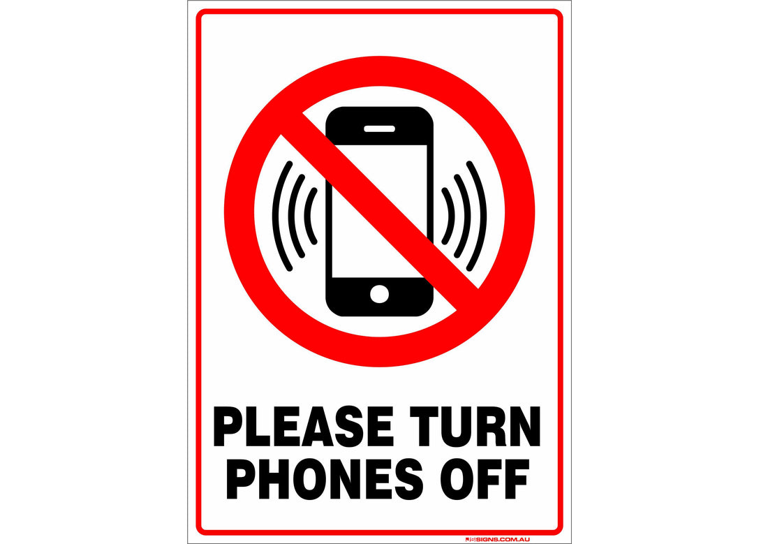Please Turn Phones Off – JS Signs
