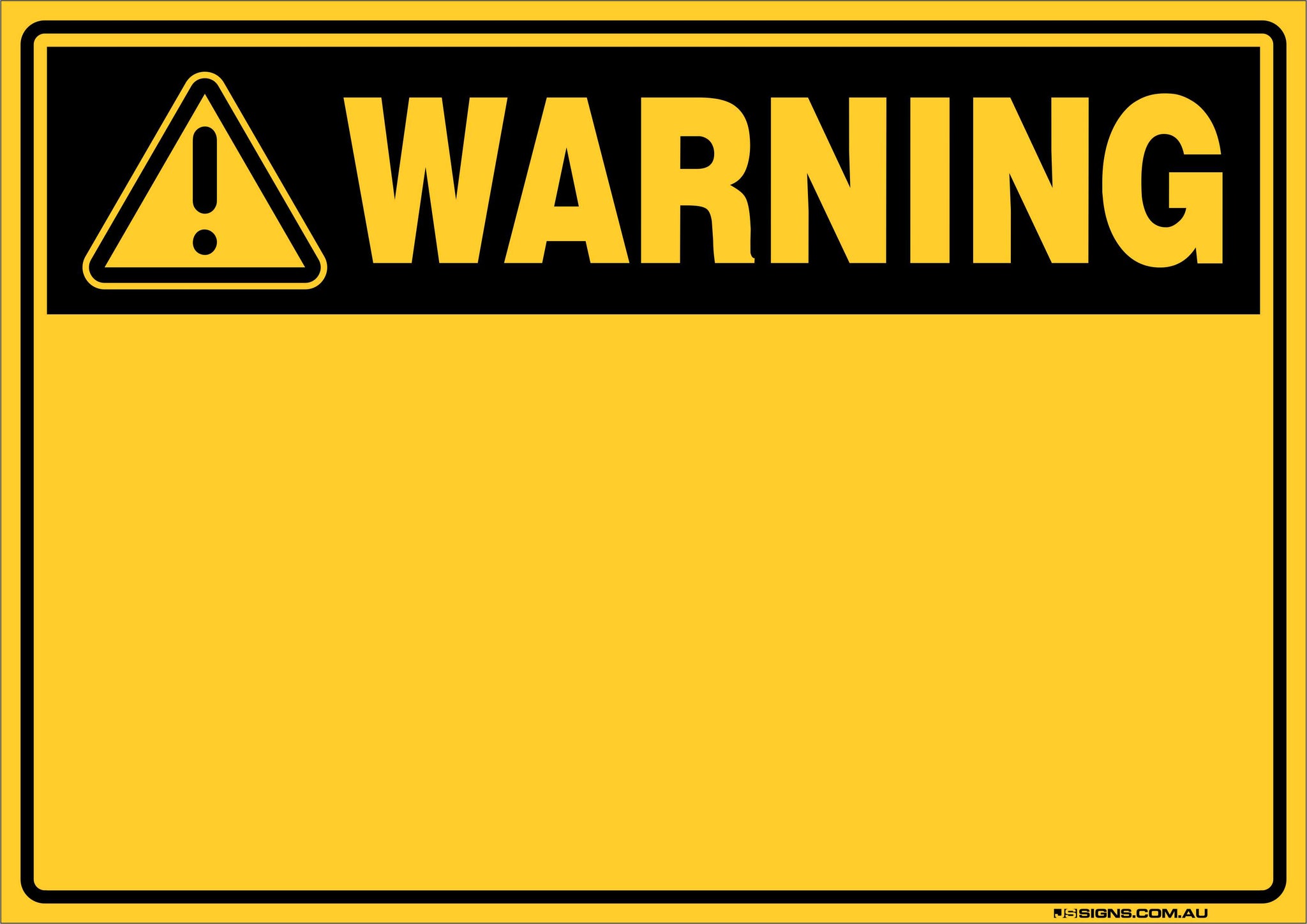 Custom Warning Sign – JS Signs